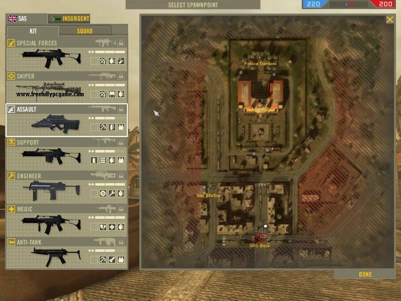 Battlefield 2 maps at launch - projectskesil